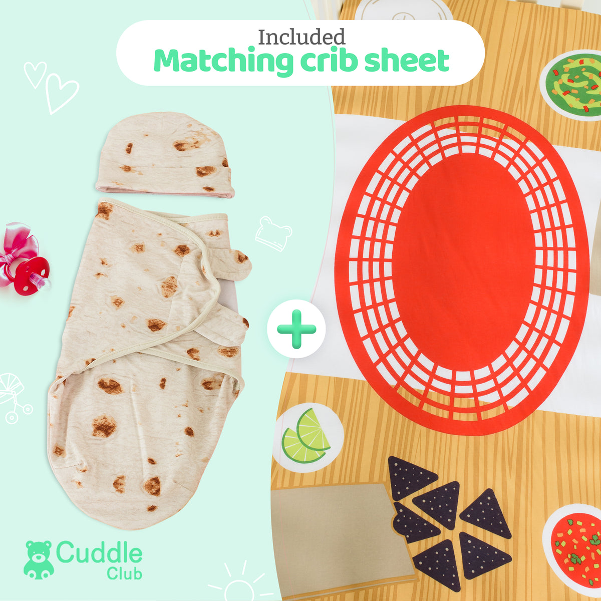 Football Swaddle + Crib Sheet Bundle